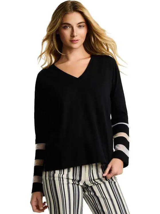 Lisa Todd Mesh Fest Tee - Black