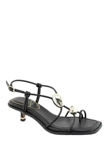 KENNETH COLE Gemma Kitten Heel Sandal - Black