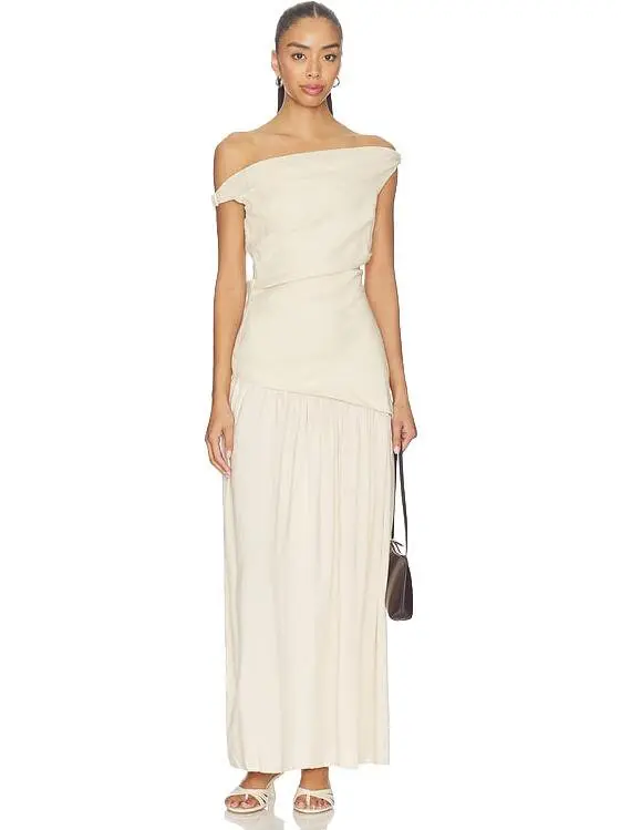 Faithfull The Brand Roma Maxi Dress - Neutral