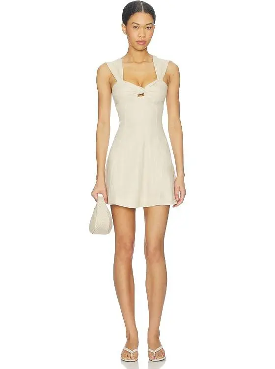 Faithfull The Brand Pallida Mini Dress - Neutral