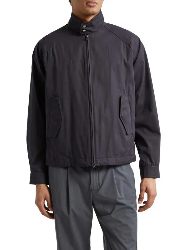 Herno Dean Cotton Twill Bomber Jacket - Navy