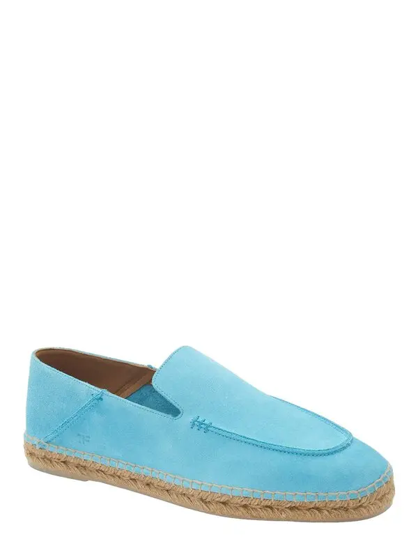 TOM FORD Finn Espadrille Loafer - Aqua Blue/ecru
