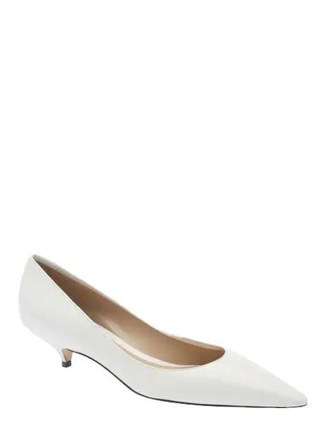 THE ROW Liiisa Kitten Heel Pumps - Optic White