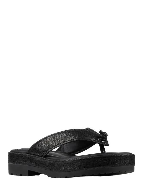 DONALD PLINER Thong Sandal - Black