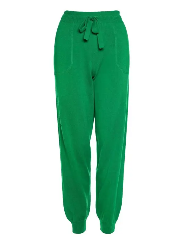 ERES Star Knitted Track Pants - Green