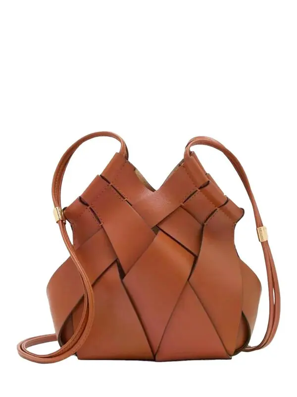 Ulla Johnson Charlotte Leather Cross Body Bag - Brown