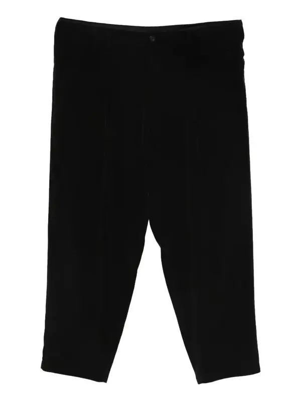 Yohji Yamamoto Front-pleat Trousers - Black