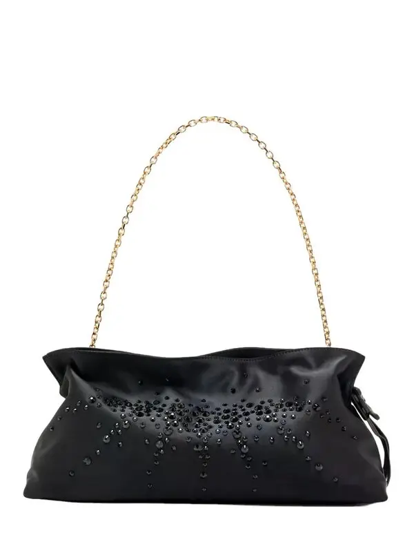 Sam Edelman Poppy Crystal-embellished Clutch - Black