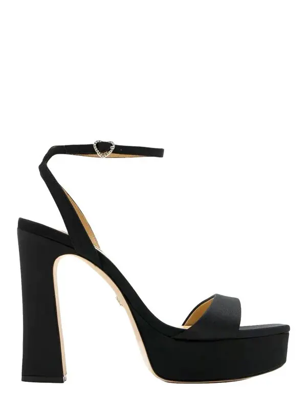 Badgley Mischka Caia Platform Heel Sandals - Black