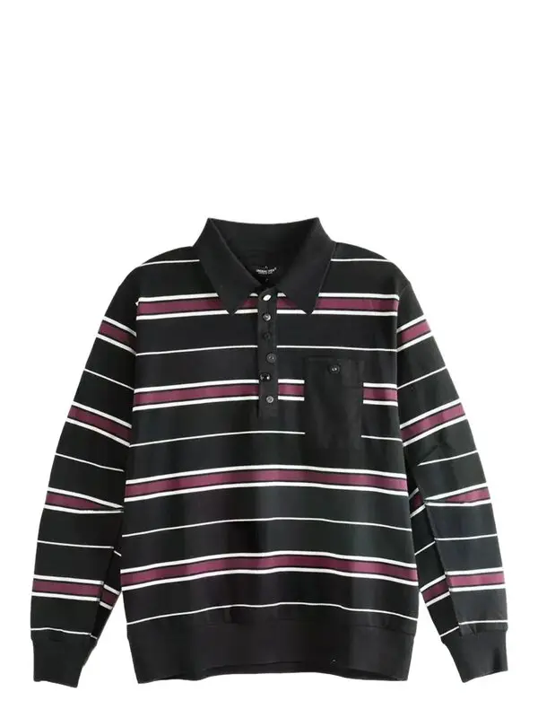 Undercover Striped Pocket Polo Shirt - Black