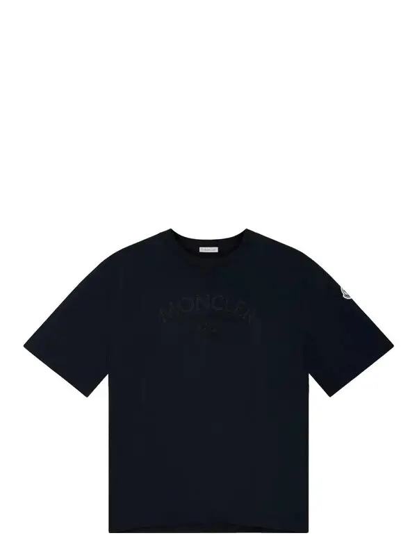 Moncler Embroidered Logo T-shirt - Blue
