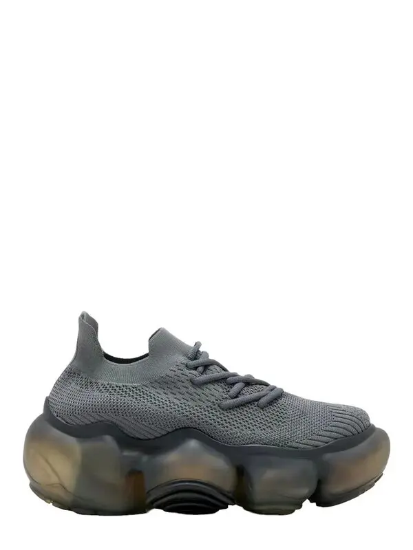 GROUNDS Lace-up Matte Sneakers - Grey