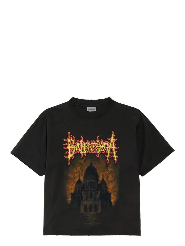 Balenciaga Sacré Caur T-shirt Medium Fit - Black