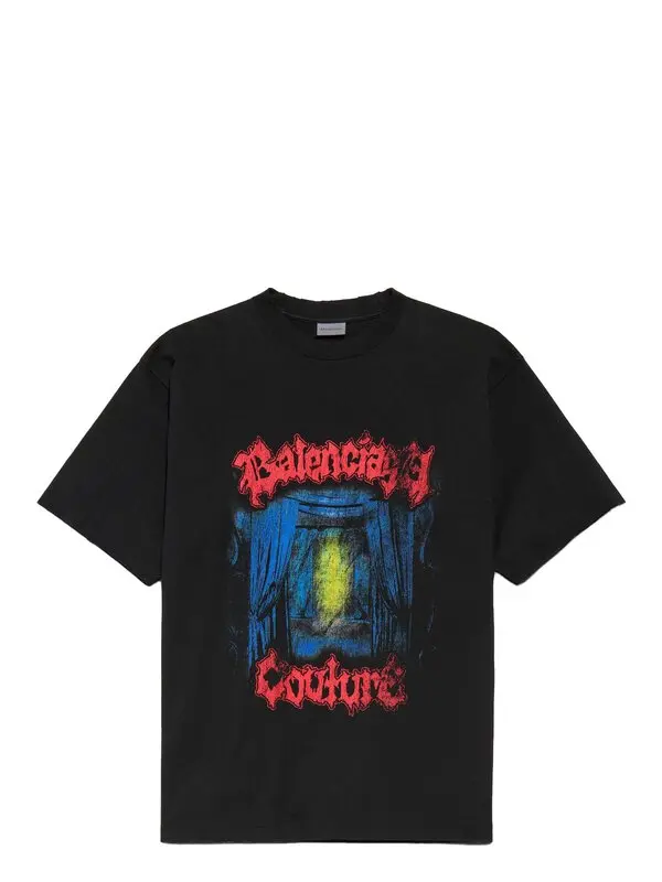 Balenciaga Salon De Couture T-shirt Medium Fit - Black