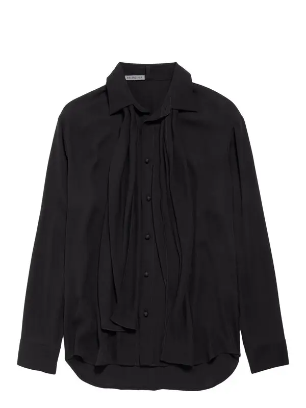 Balenciaga Scarf Shirt - Black