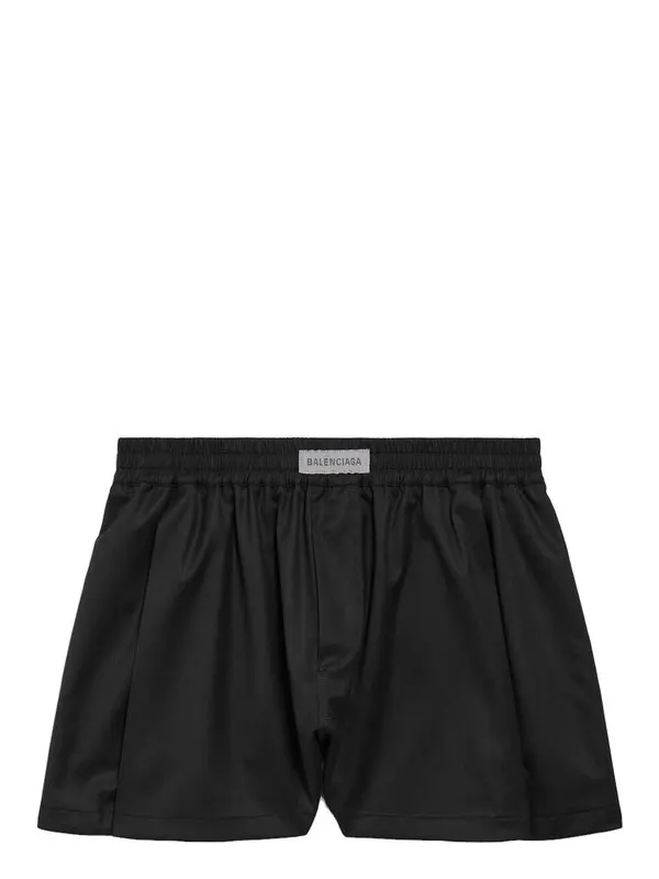 Balenciaga A-line Boxer Shorts - Black