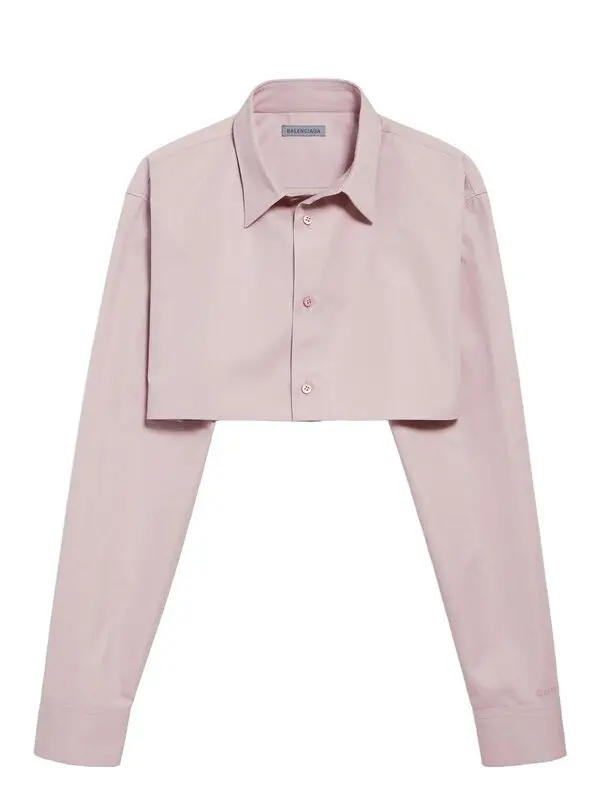 Balenciaga Cropped Shirt - Pink