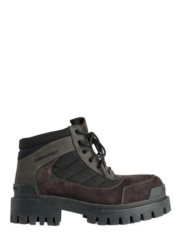 Balenciaga Combat Strike Low Boot - Brown