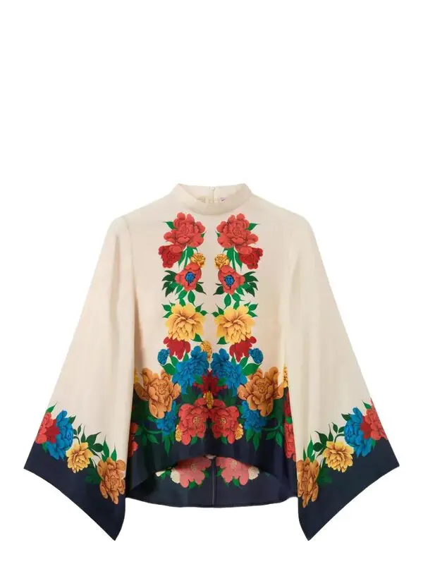 La DoubleJ Floral Print Blouse - Neutrals