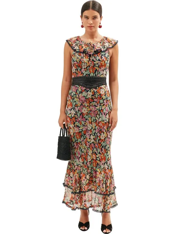 Rixo Aliana Vintage Floral Dress - Multi
