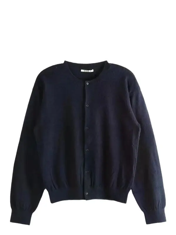 Auralee Button-up Cardigan - Blue
