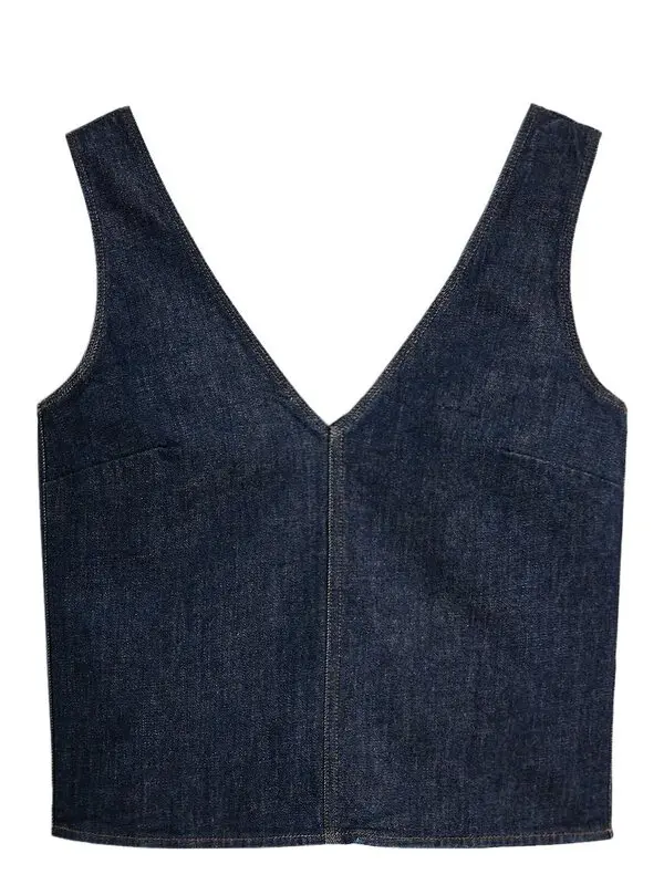Scanlan Theodore Denim V-neck Tank - Indigo