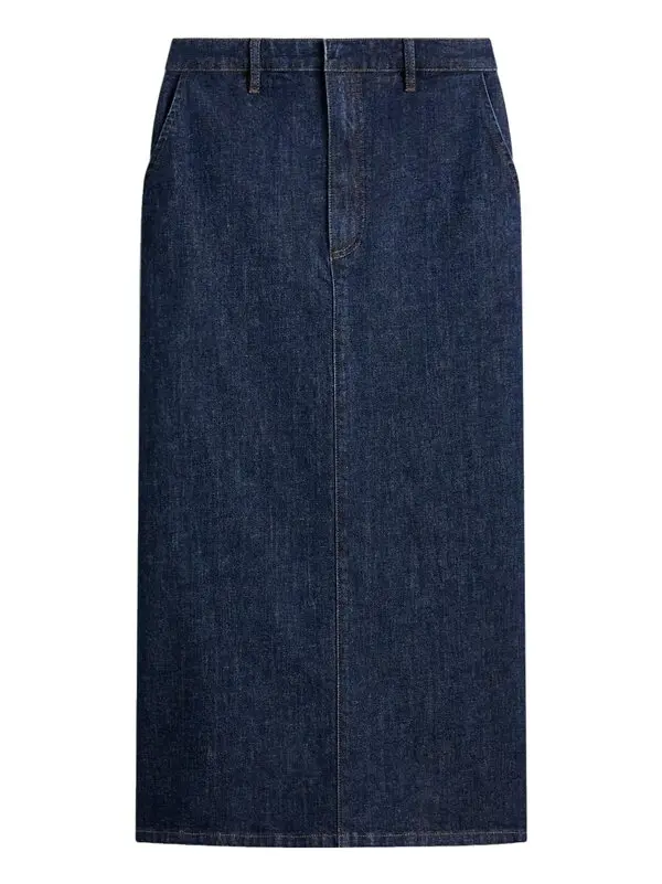 Scanlan Theodore Denim Tailored Skirt - Indigo.b