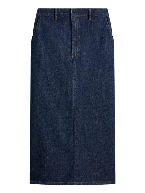 Scanlan Theodore Denim Tailored Skirt - Indigo