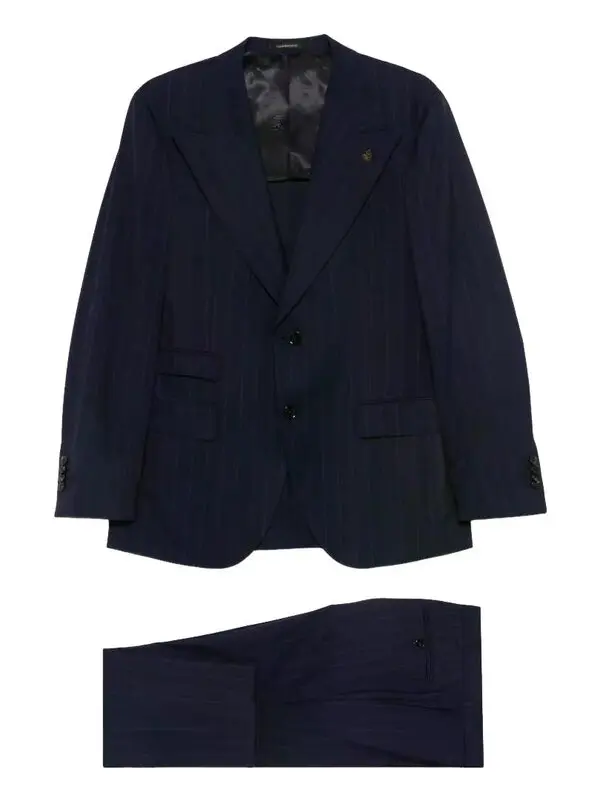 GABRIELE PASINI Pinstripe Suit - Blue