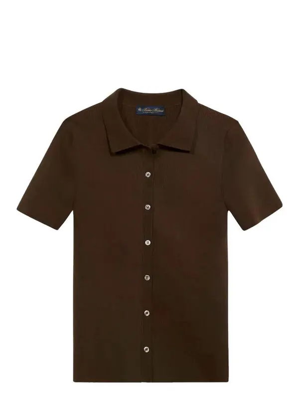 Brooks Brothers Rib-knit Shirt - Brown