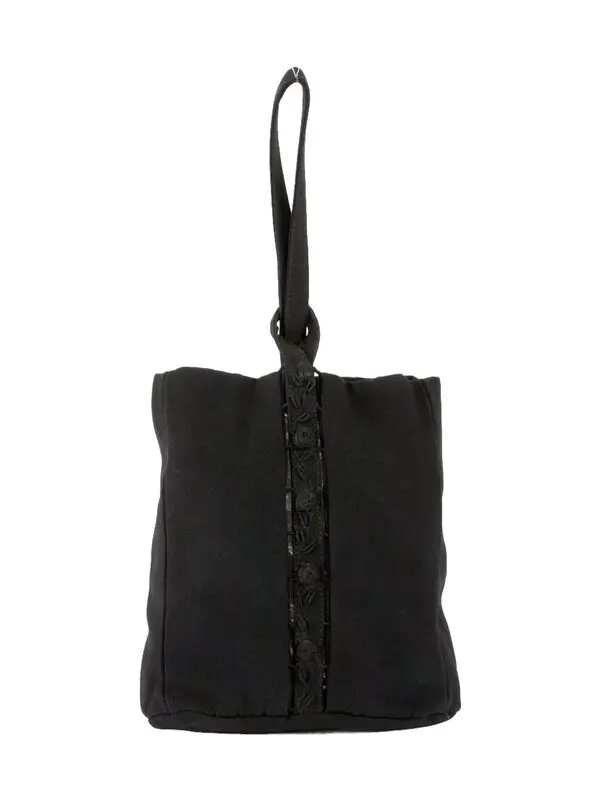 Prada 2000s Silk Tote Bag - Black