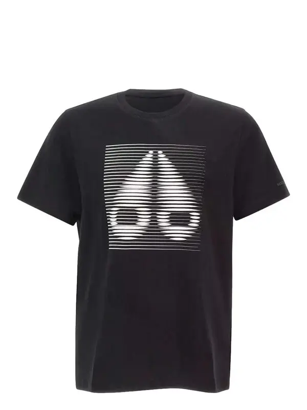 Moose Knuckles Logo Print Short-sleeve T-shirt - Black