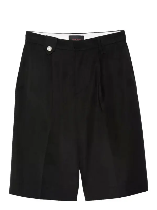 Simone Rocha Button Pleated Shorts - Black