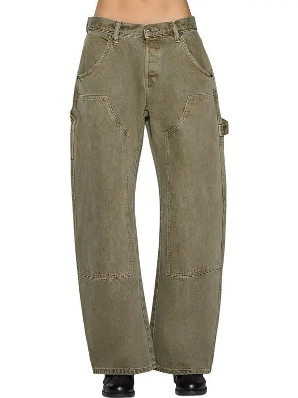EB DENIM Enzo High-rise Double Knee Carpenter Jeans - Faded Army