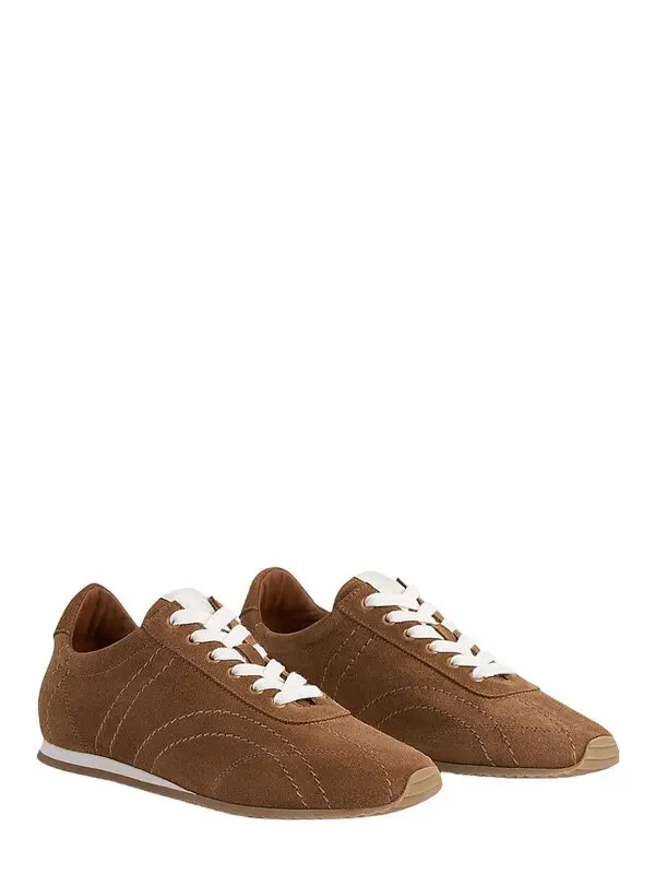 TOTEME Flex Suede Sneakers - Copper