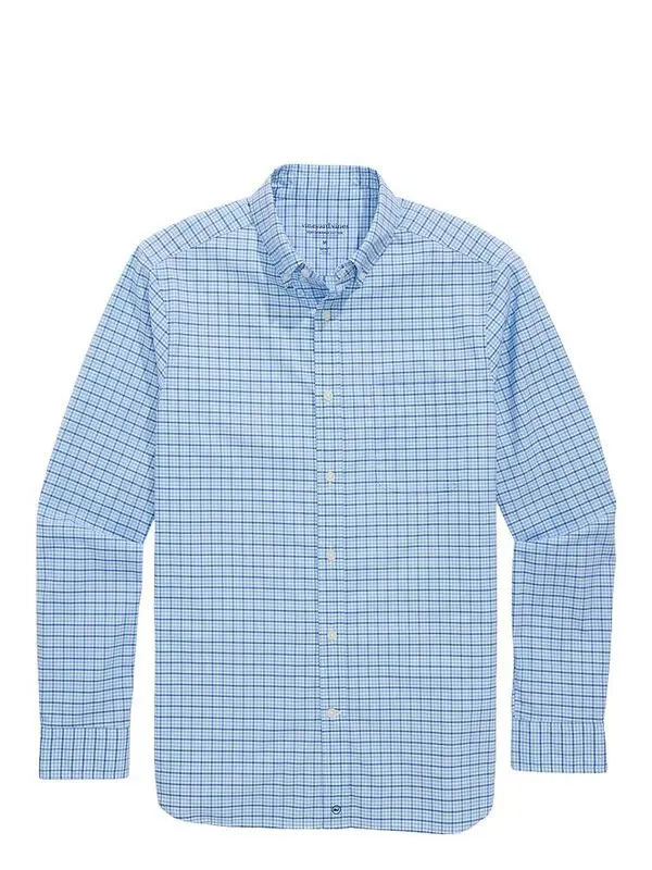 Vineyard Vines Catamaran Check Performance Shirt - Breaker Blue