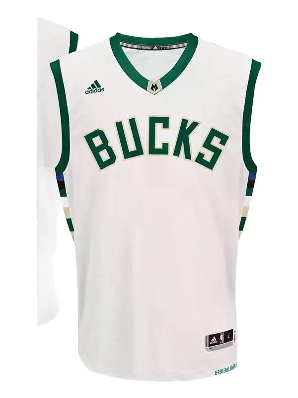 Adidas Milwaukee Bucks Swingman Jersey Tank Top - White