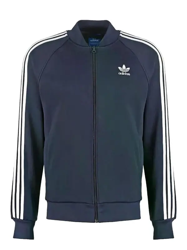 Adidas Striped-sleeve Track Jacket - Blue