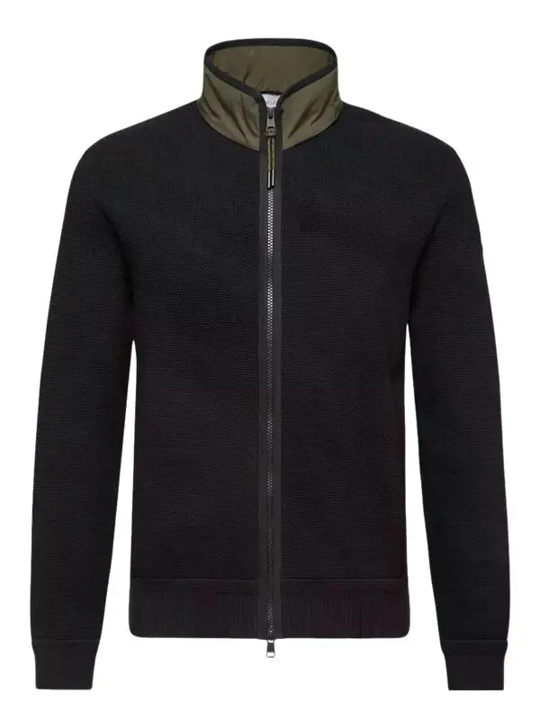 Moncler Zip-up Cardigan - Black