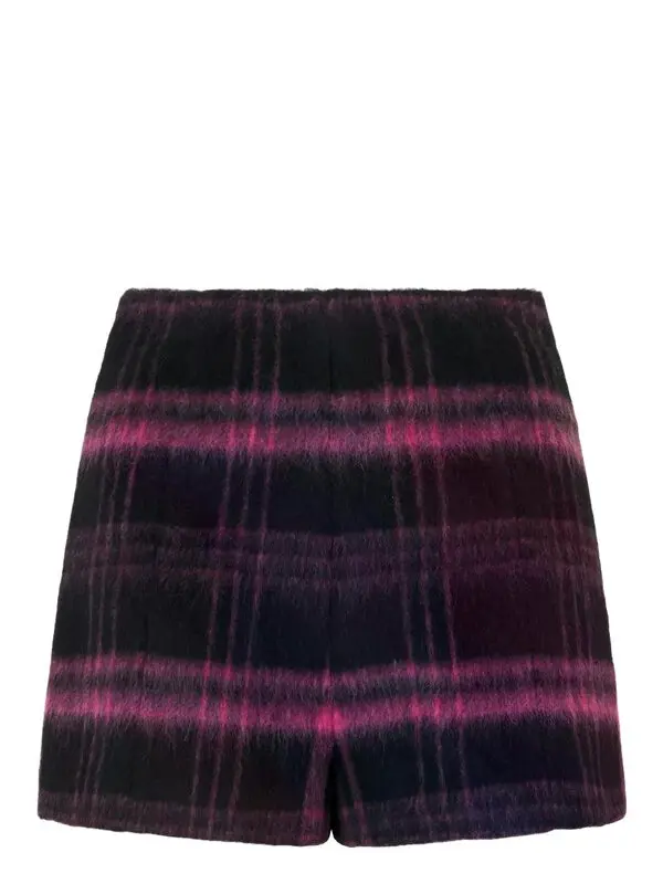 Valentino Garavani Plaid Shorts - Black