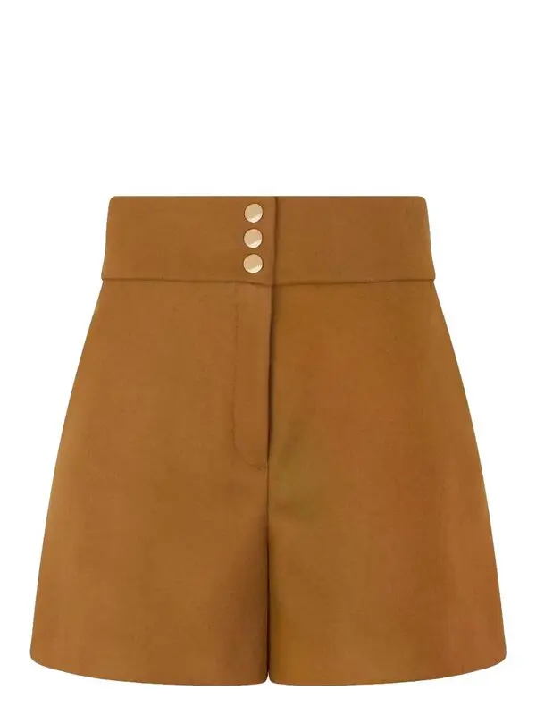 Valentino Garavani Buttoned Tailored Shorts - Brown