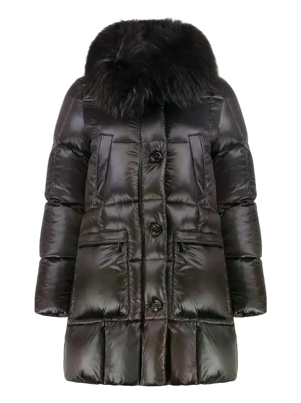 MOORER Atria Down Coat - Brown