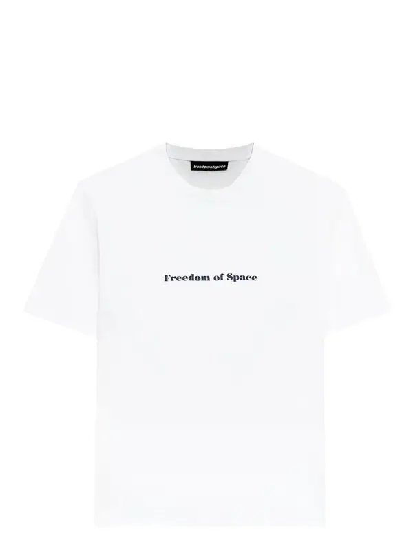FREEDOM OF SPACE Short-sleeve T-shirt - White