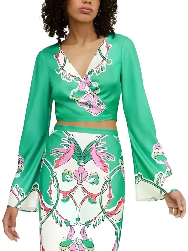 Significant Other Kianna Floral Blouse - Green