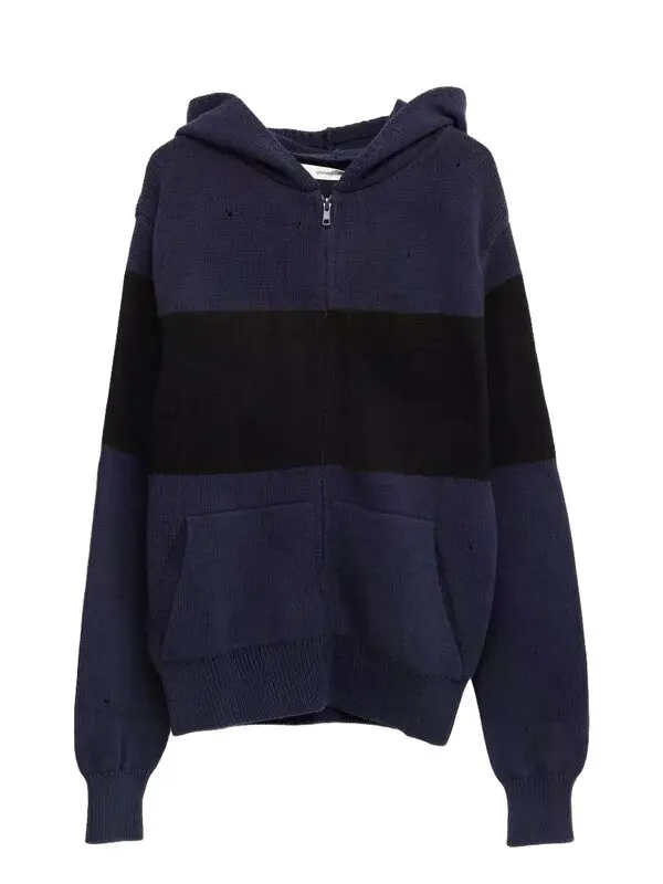 Gimaguas Capitan Striped Hoodie - Blue