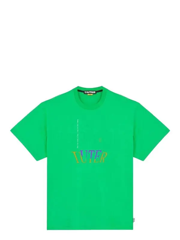 IUTER Hand Graphic-detail Cotton T-shirt - Green