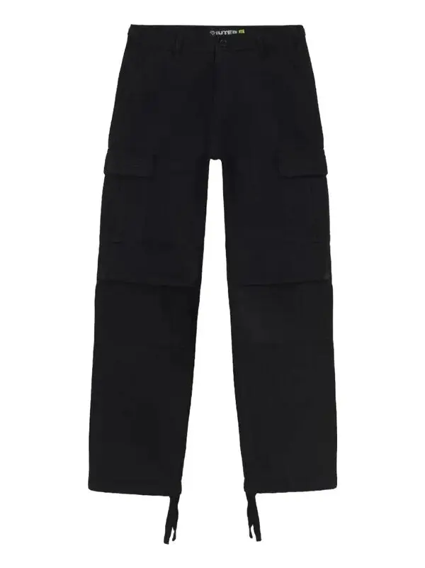 IUTER Cotton Cargo Trousers - Black