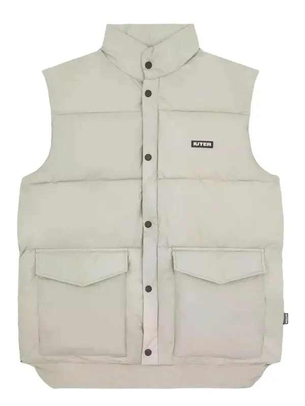 IUTER Button-up Puff Vest - Neutrals