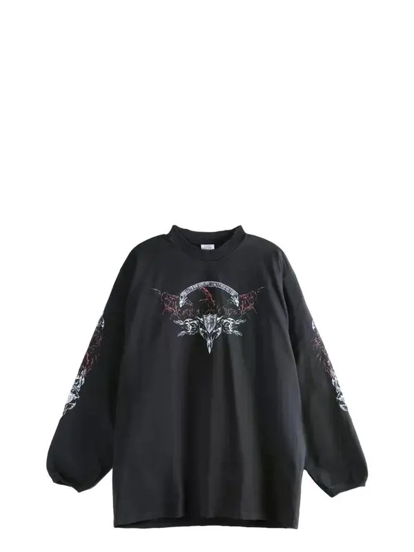 Vetements Graphic Print Sweatshirt - Black