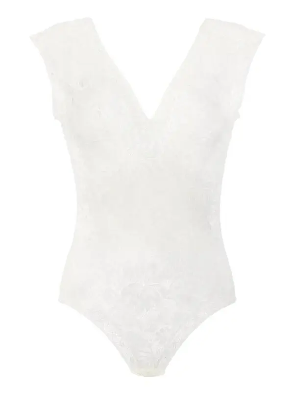 ERES Féérie Floral-lace Bodysuit - Neutrals